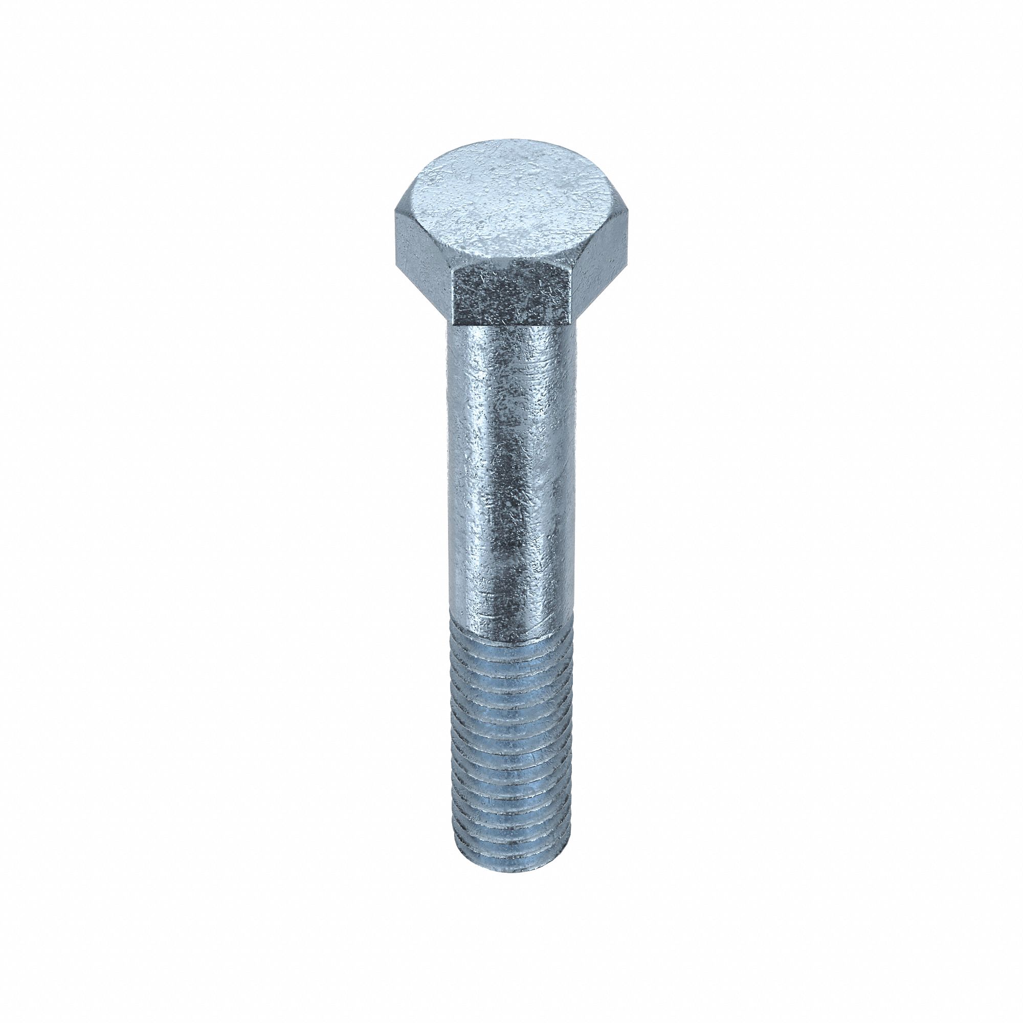 Steel, Zinc Plated, Hex Head Cap Screw - 1KA55|1KA55 - Grainger