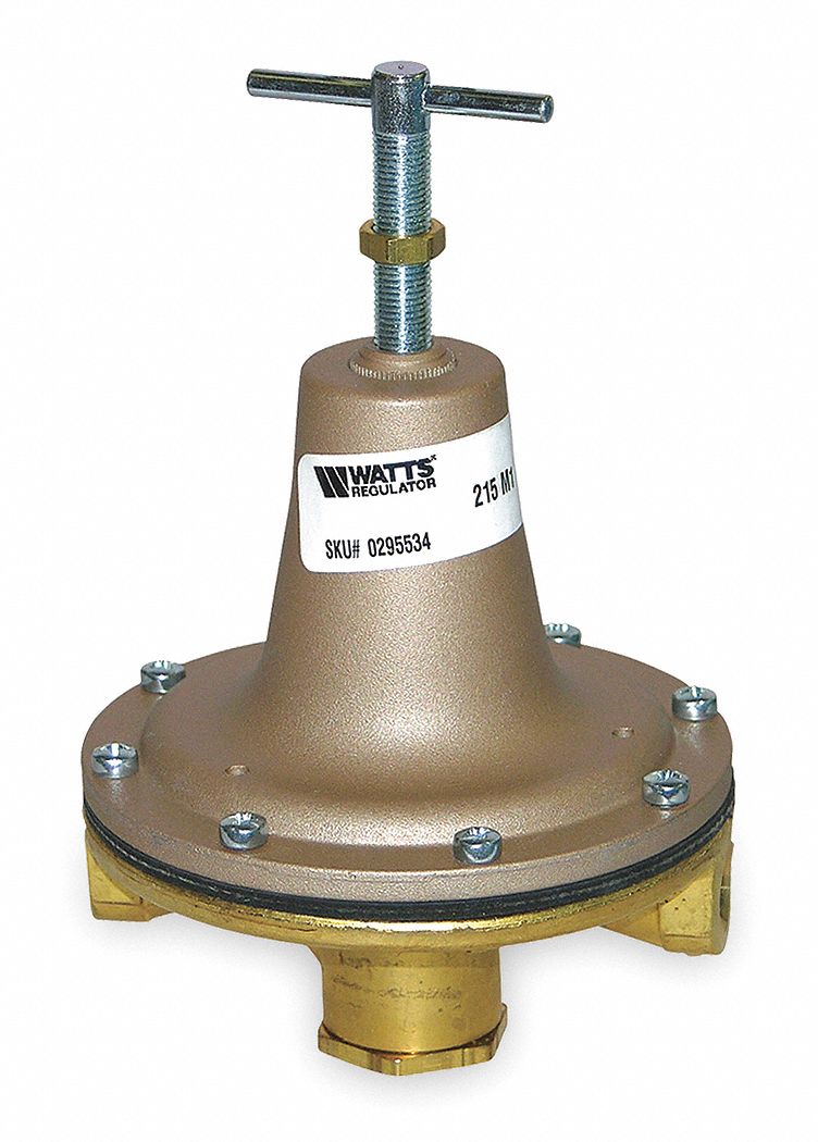 Pressure Regulator, Brass, 0 to 50 psi - Grainger