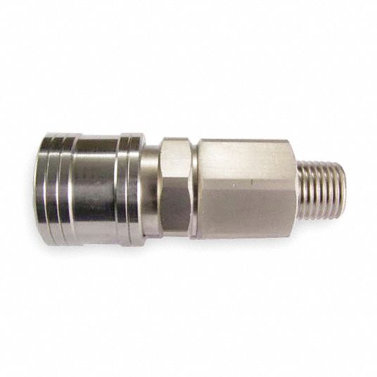 Quick Coupler Body, Asian Style High Flow, 304 Stainless Steel - Grainger