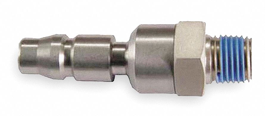 Quick Coupler Plug, Hi Flow Interchange, 304 Stainless Steel - Grainger