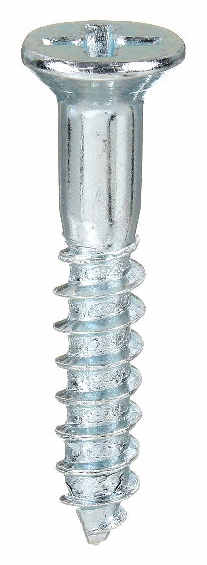 #8 Size, 3/4 in Lg, Wood Screw - 1KY10|U25120.016.0075 - Grainger