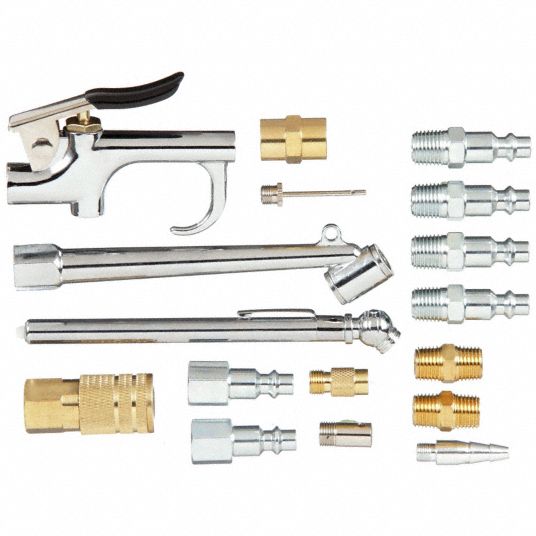 SPEEDAIRE, Thumb-Lever Grip, Brass/Chrome Plated Aluminum/Steel, Air ...