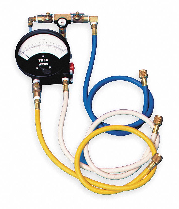 WATTS, Backflow Preventer Test Kit, 3 Valve - 1KYB6|TK-9A - Grainger