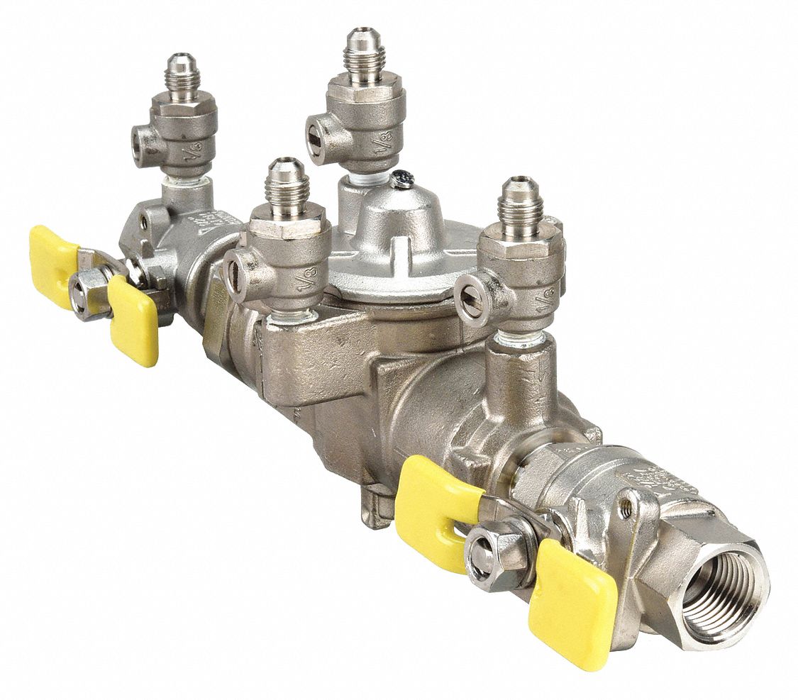 WATTS SS009, 1/2 in, Reduced Pressure Zone Backflow Preventer - 1KYE6|1 ...