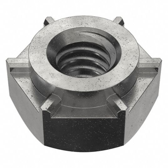 1/4"-20 Thread, Black Oxide, Weld Nut - 1LAH2|1LAH2 - Grainger