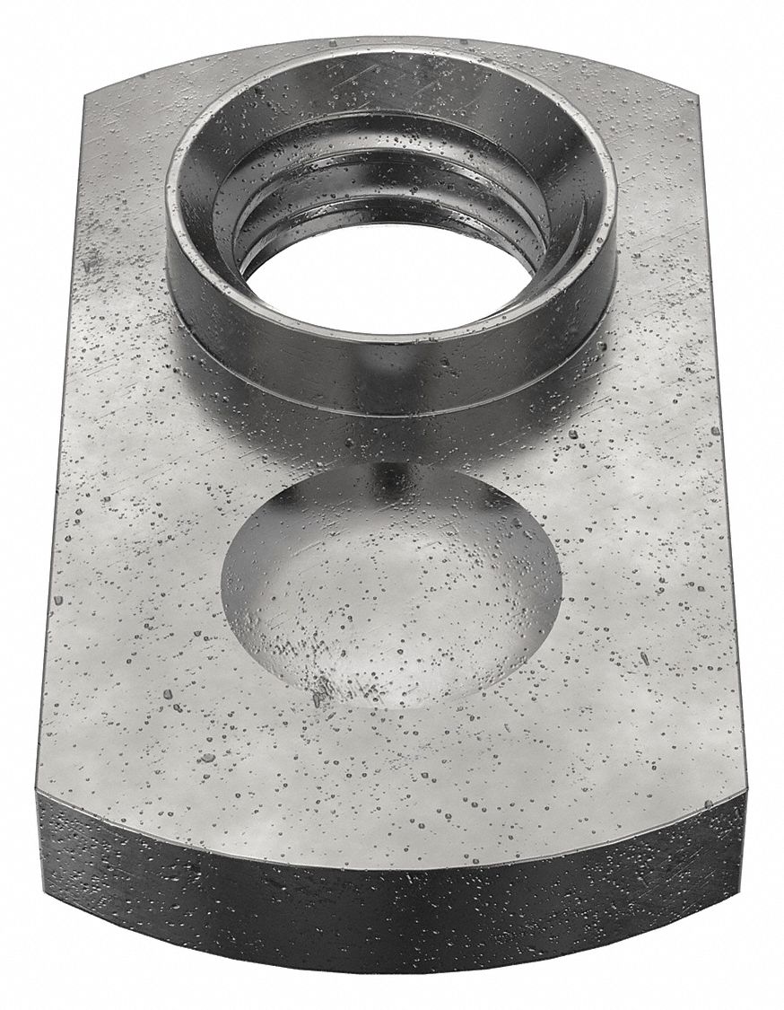 3/8"-16 Thread, Tab, Weld Nut - 1LAJ1|1LAJ1 - Grainger