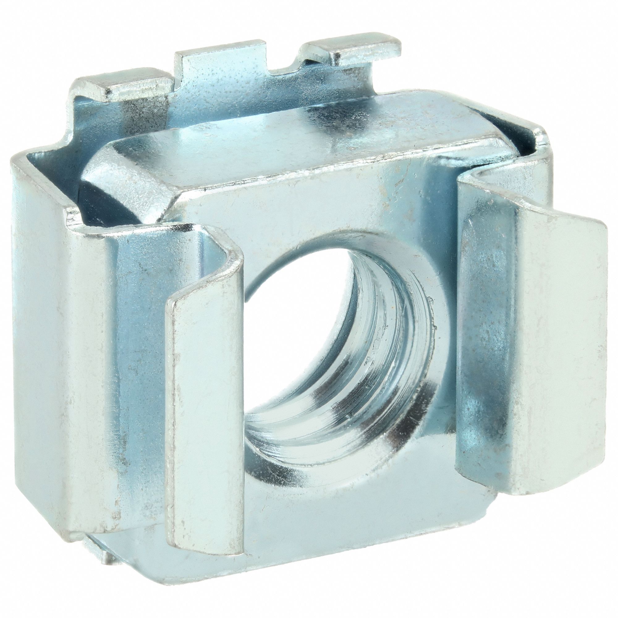 Square Clip-On, Steel, Cage Nut - 1LBE4|1LBE4 - Grainger