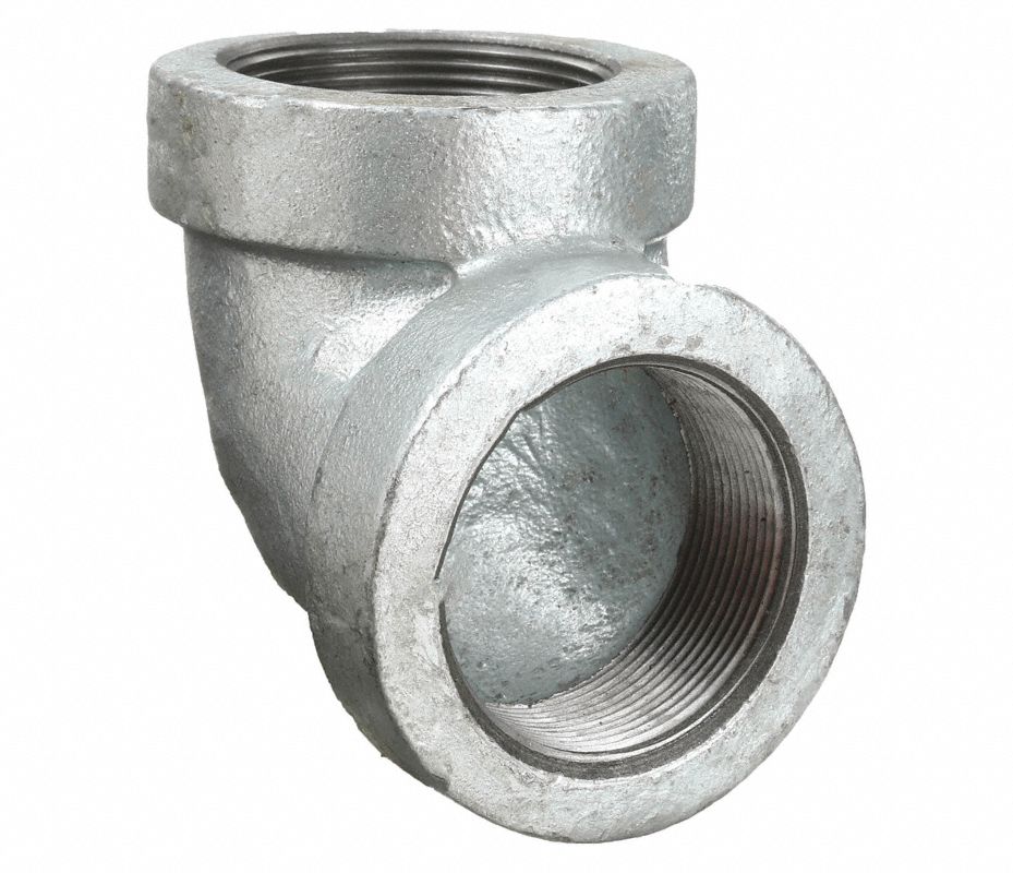 APPROVED VENDOR Codo de 90°, HNPT, 1-1/2" Tamaño de Tubería (Acople de ...