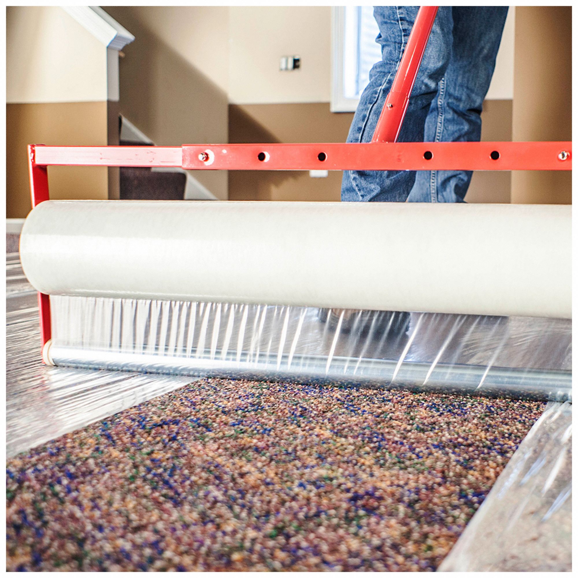 SURFACE SHIELDS Carpet Protection: 2.5 mil Thick, 30 in Wd, 200 ft Lg ...