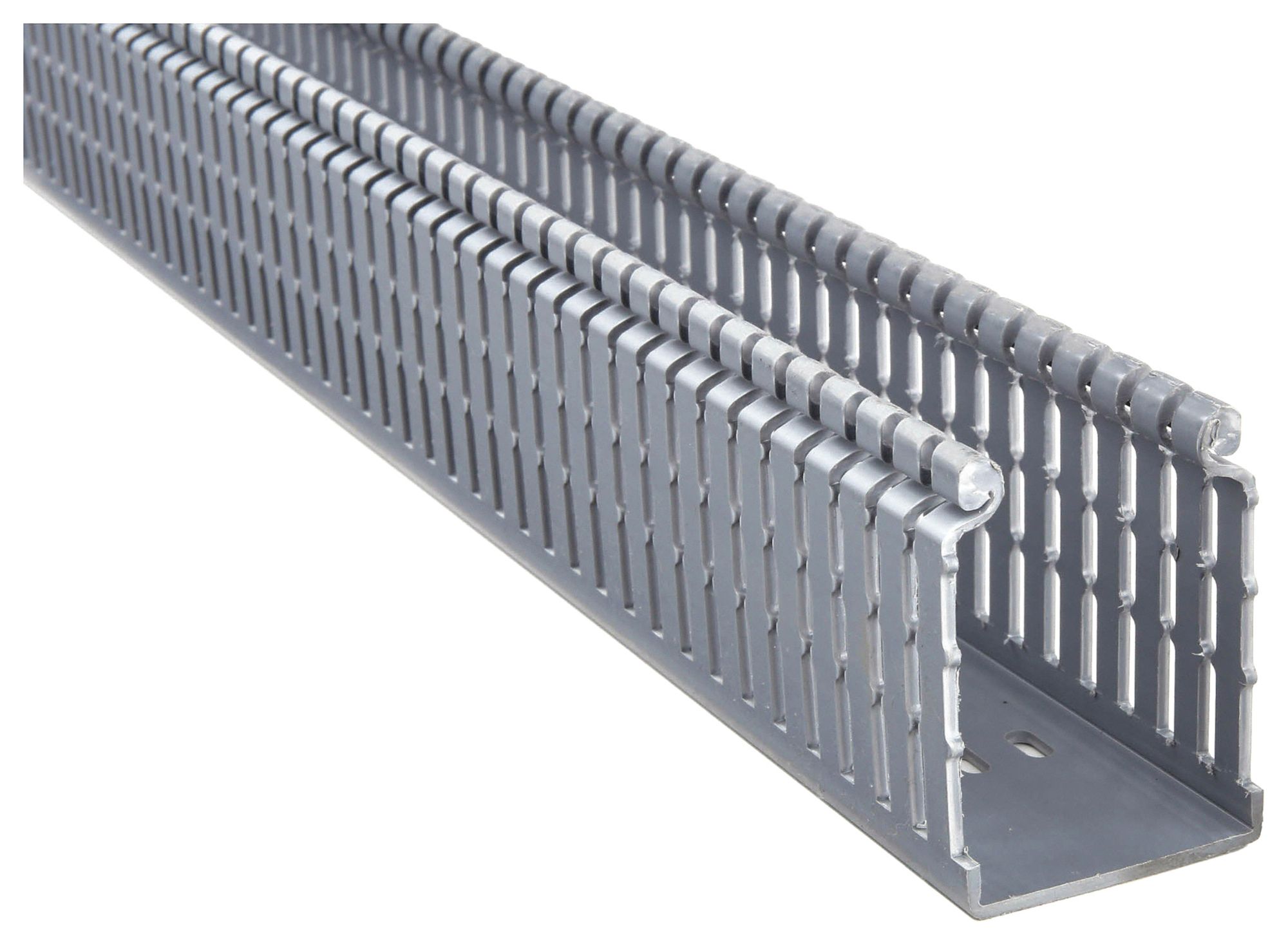 PANDUIT Wiring Duct for Hinged Covers, Gray, 6 ft. Length, 2.17" Width ...