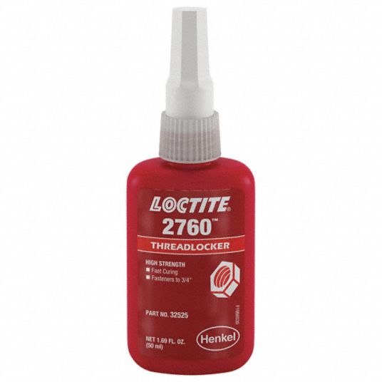 LOCTITE, 2760, Red, High-Strength Threadlocker - 1LLP8|303441 - Grainger