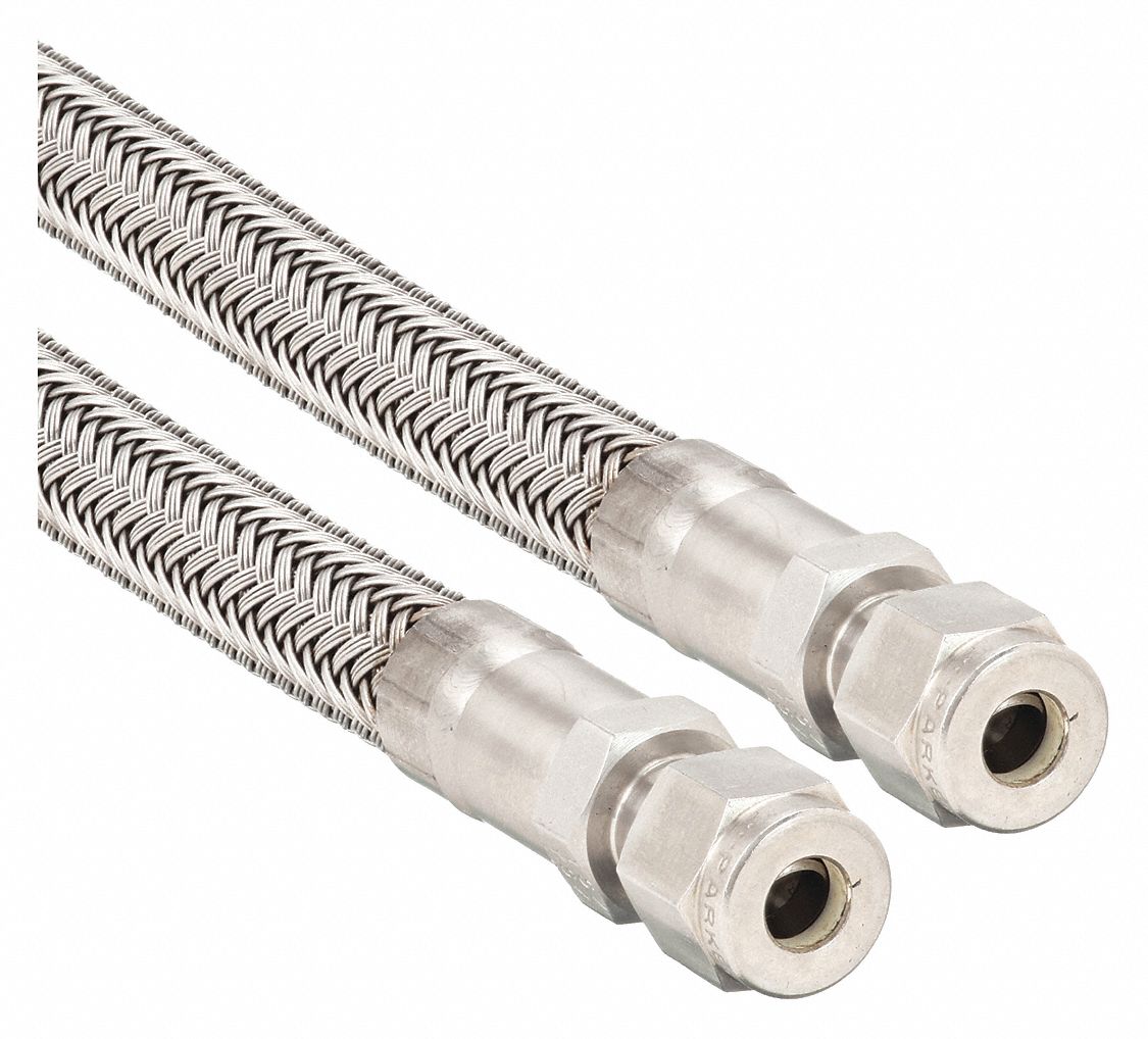 1/4 in Hose Inside Dia., 5 in Dynamic Min. Bend Radius (In.), Flexible ...