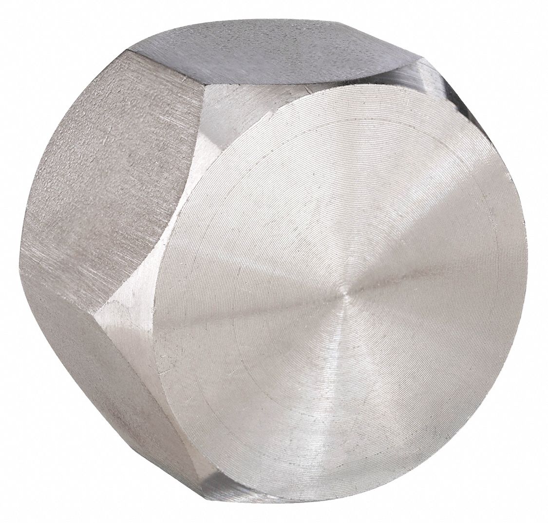 Stainless Steel, 1 in Fitting Size, Cap - 1LNU5|0304C-16SS - Grainger