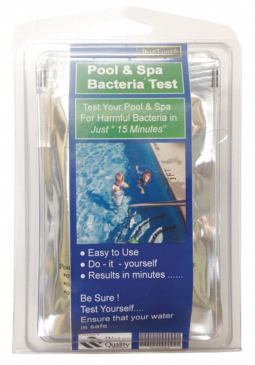 PURTEST, Bacteria, 1 Tests, Pool & Spa Bacteria Test Kit - 1LNX1|777084 ...