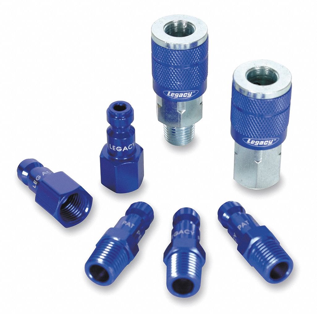 LEGACY Quick Connect Hose Coupling Set: 1/4 in Coupling Size, 300 psi ...