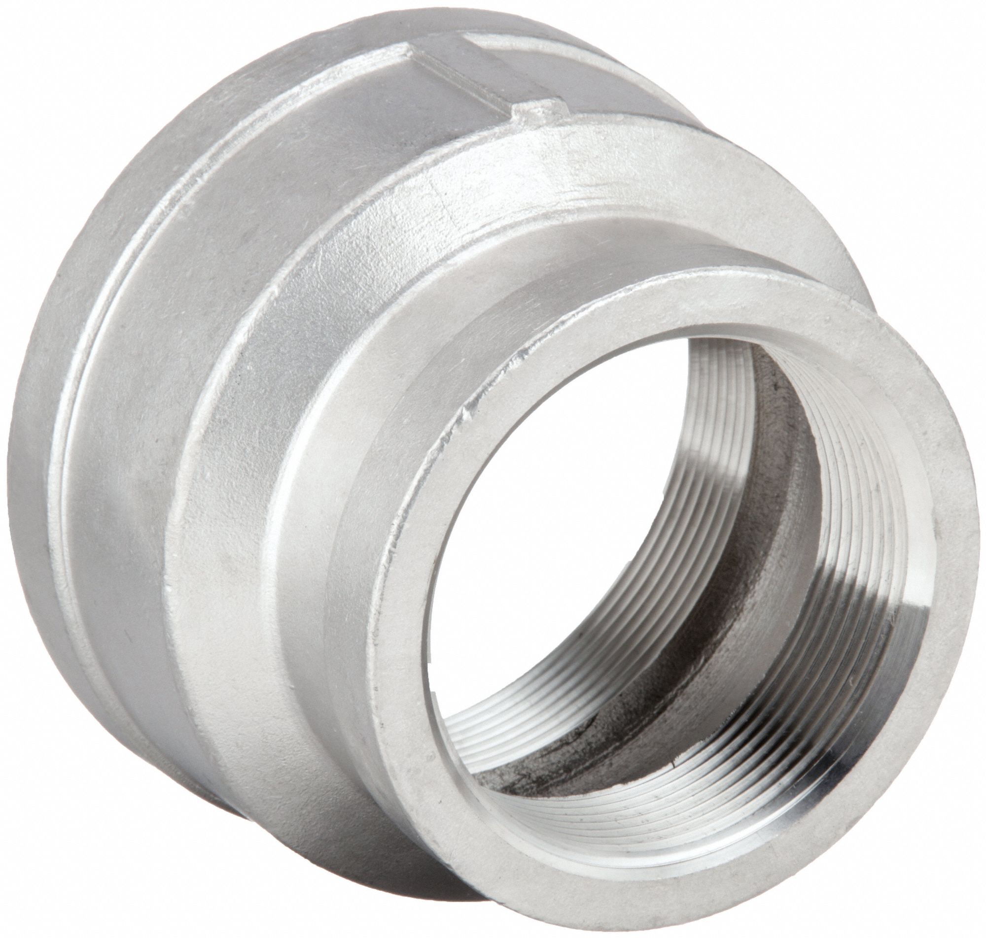 304 Stainless Steel, 4 in x 3 in Fitting Pipe Size, Reducing Coupling ...