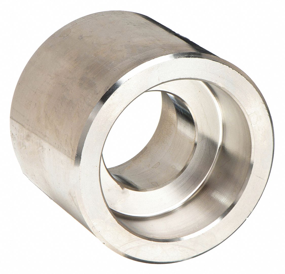 304 Stainless Steel, 1 1/2 in x 2 in Fitting Pipe Size, Reducing ...