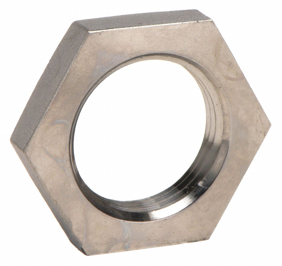 304 Stainless Steel, 1/2 in Fitting Pipe Size, Locknut - 1LUK6 ...