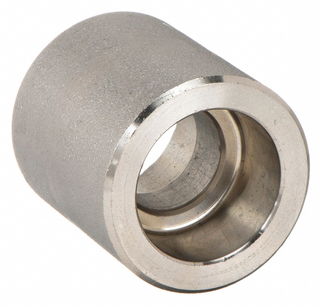 Stainless Steel, Female x Female, Coupling - 2UB85|2UB85 - Grainger