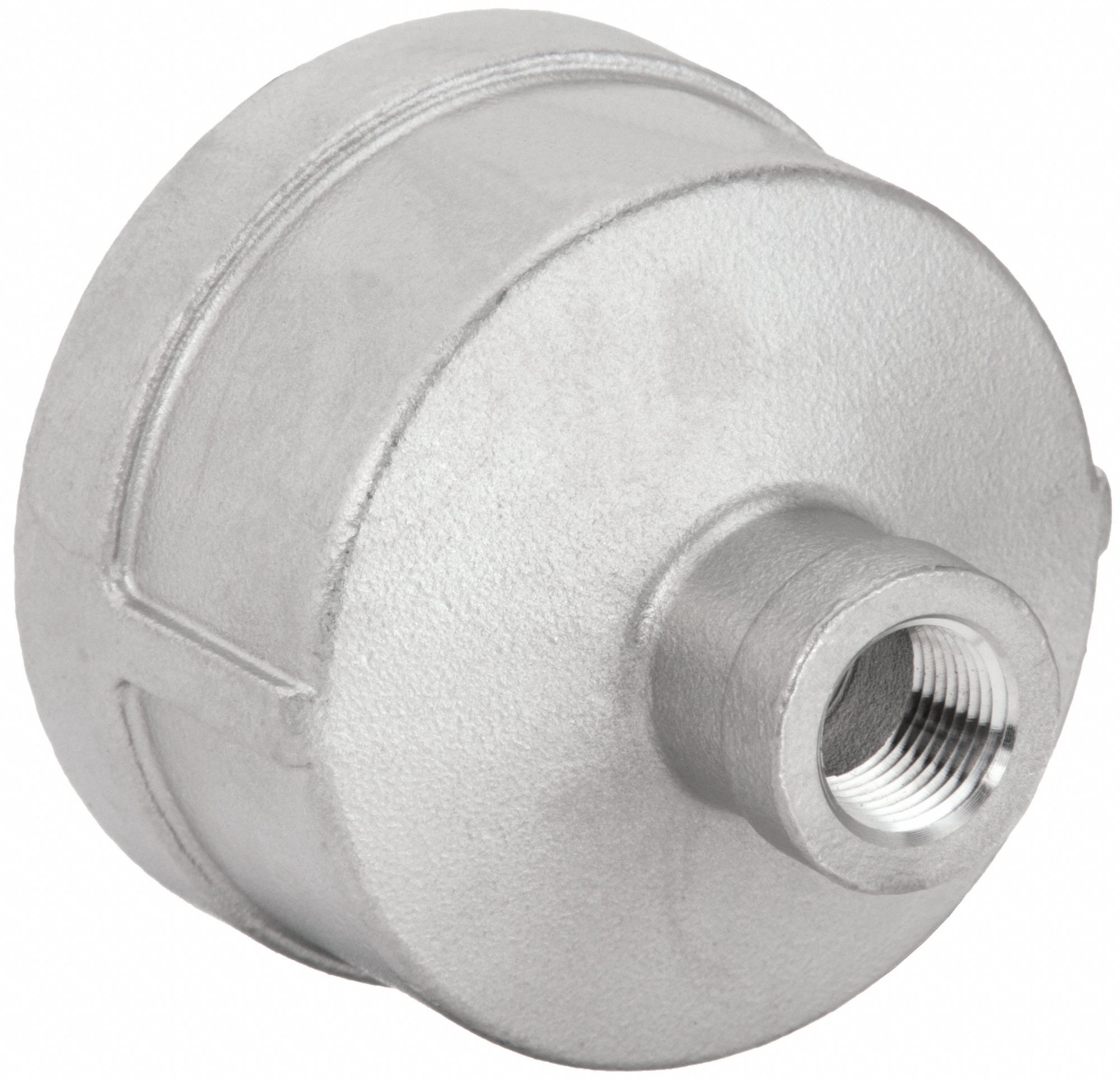 316 Stainless Steel, 2 in x 1/2 in Fitting Pipe Size, Reducing Coupling ...