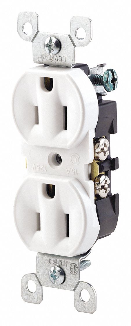 LEVITON Receptáculo , 15 Amperes , Configuración NEMA 5-15R ...