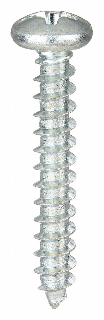 #7 Size, 1 in Lg, Sheet Metal Screw - 1LY55|SMPPI0-701000-100P - Grainger