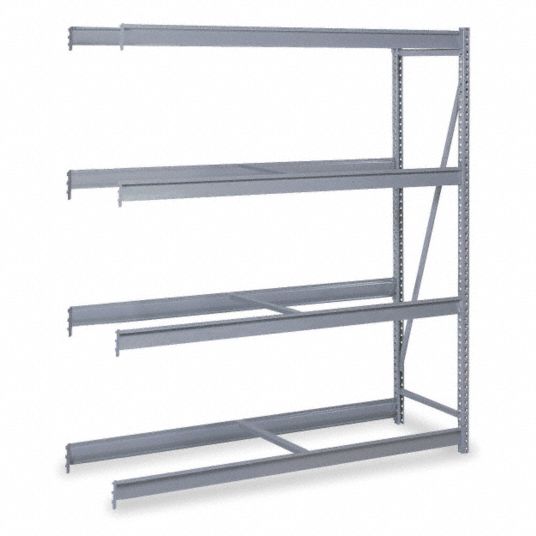 LYON Bulk Storage Rack: Add-On, Medium-Duty, 48 in x 24 in x 96 in, 4 ...