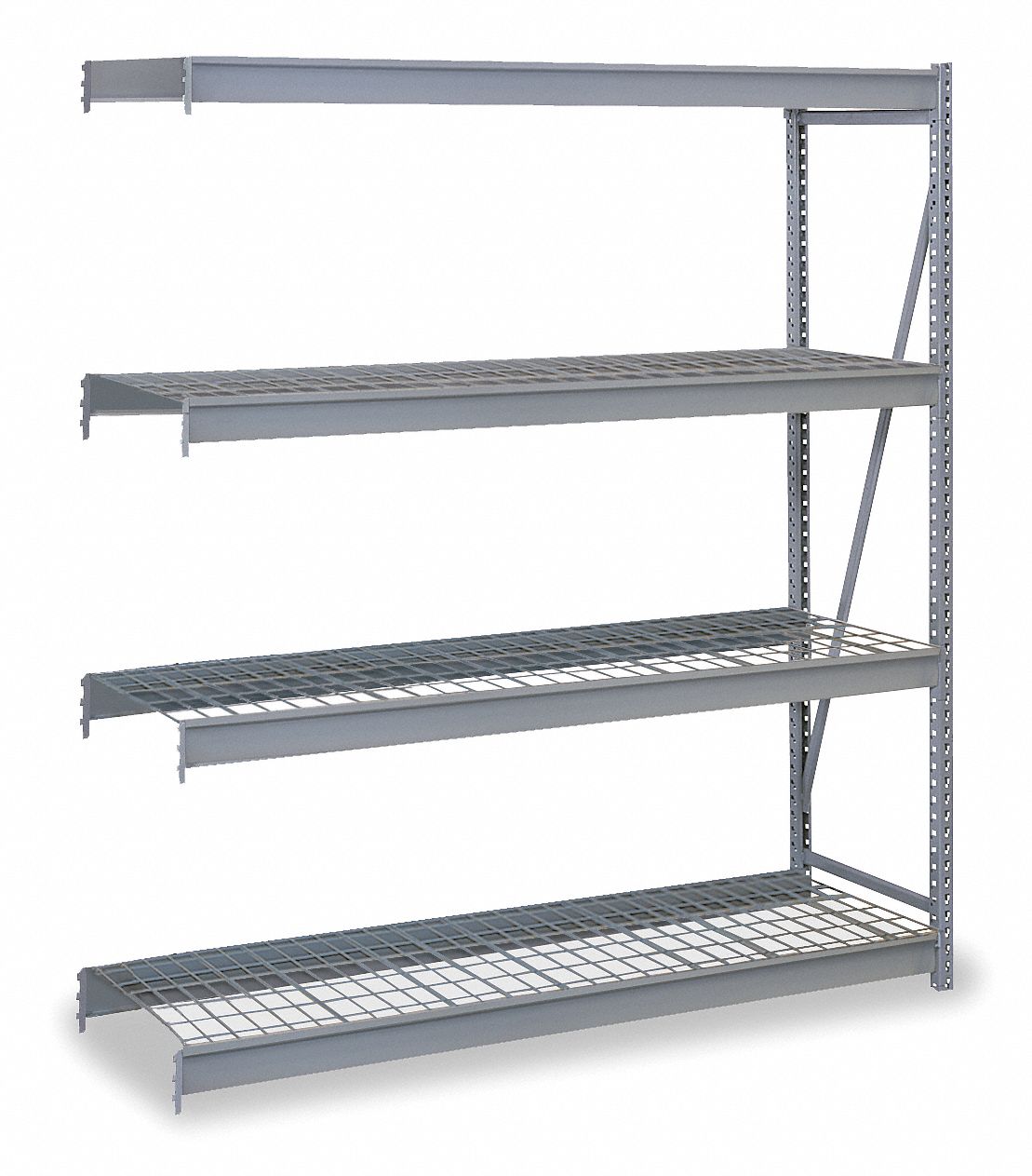 LYON Bulk Storage Rack: Add-On, Medium-Duty, 48 in x 24 in x 96 in ...