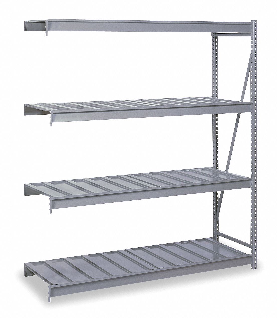 LYON Bulk Storage Rack: Add-On, Medium-Duty, 48 in x 24 in x 96 in ...