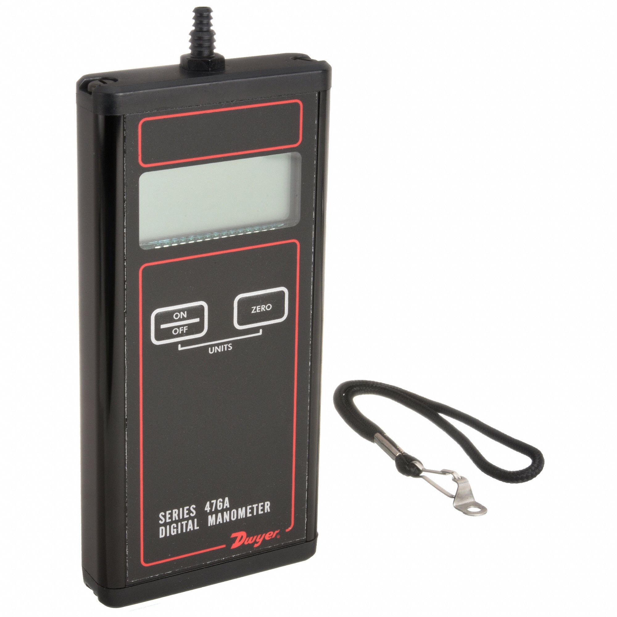 DWYER Digital Manometer: -20 in wc to 20 in wc, 4 Digit LCD, 1/4 in ...