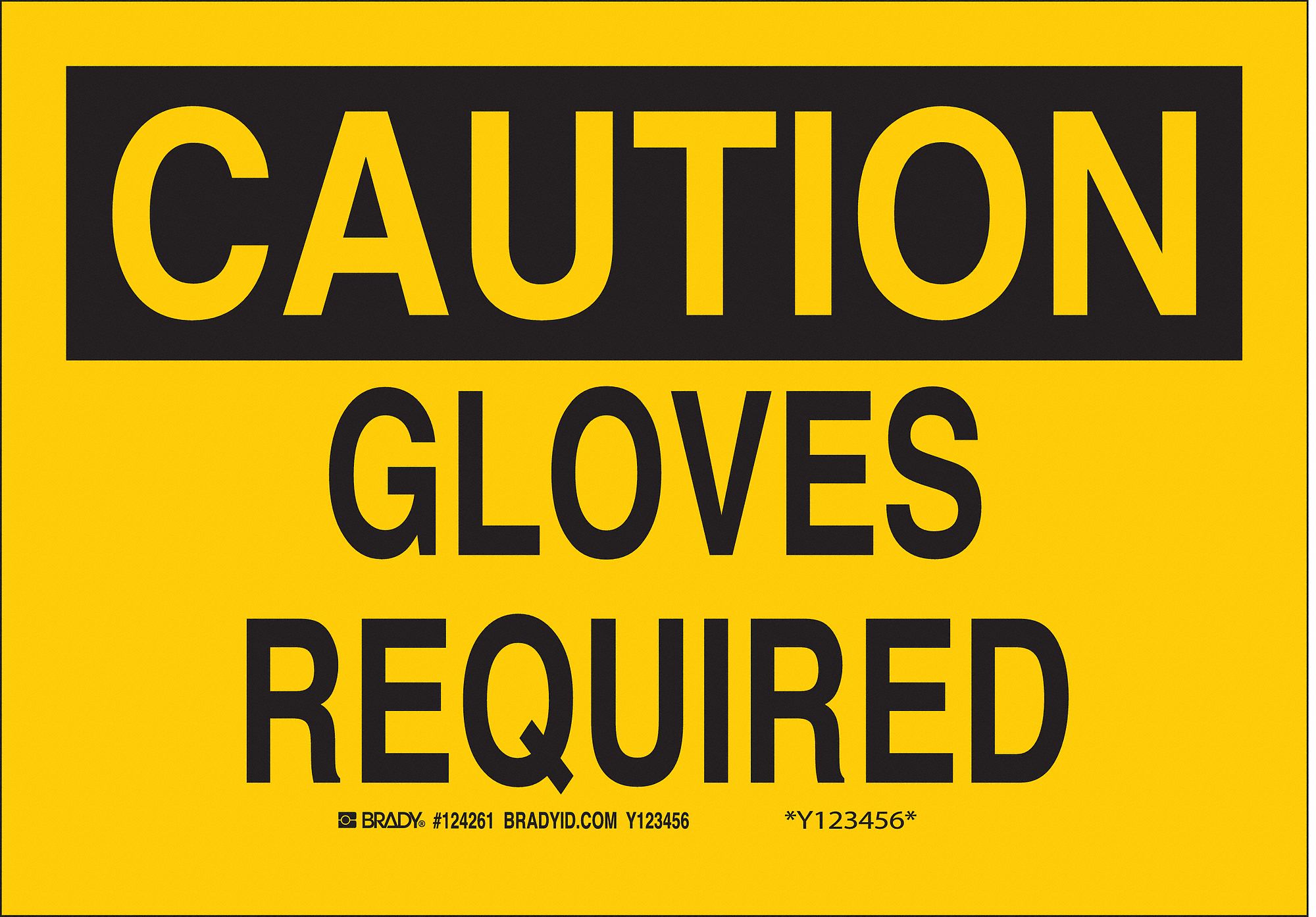 Caution Sign, Aluminum, Rectangle, English, Not Retroreflective ...