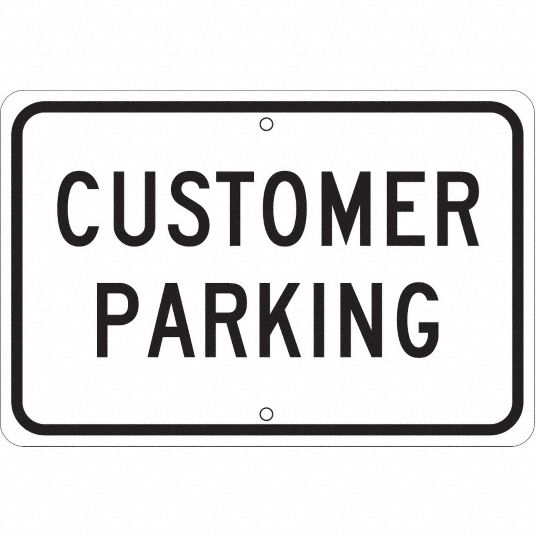 10 in x 14 in Nominal Sign Size, Polystyrene, Parking Sign - 6CW06 ...