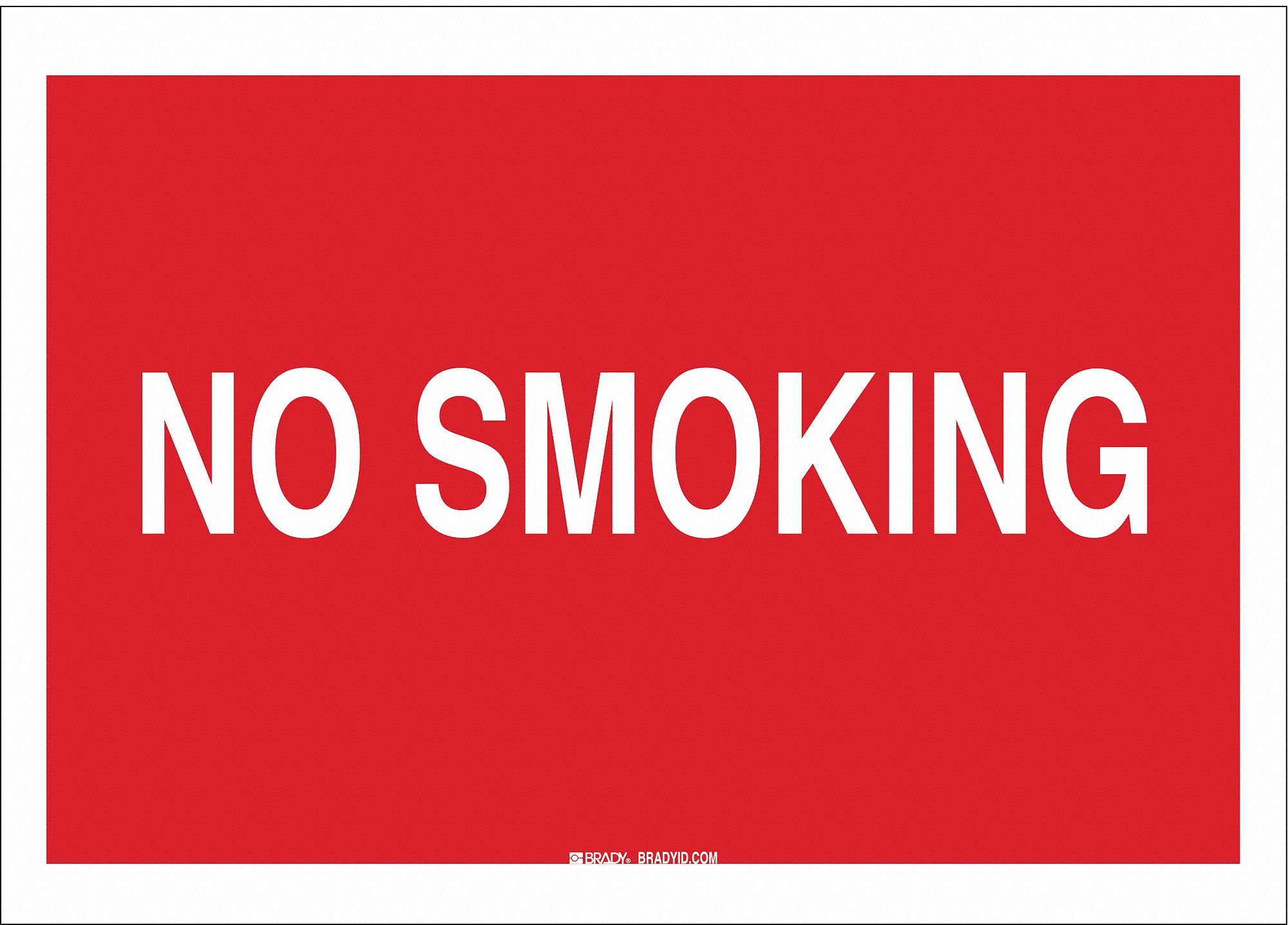 Aluminum, Mounting Holes Sign Mounting, No Smoking Sign - 1M150|42687 ...