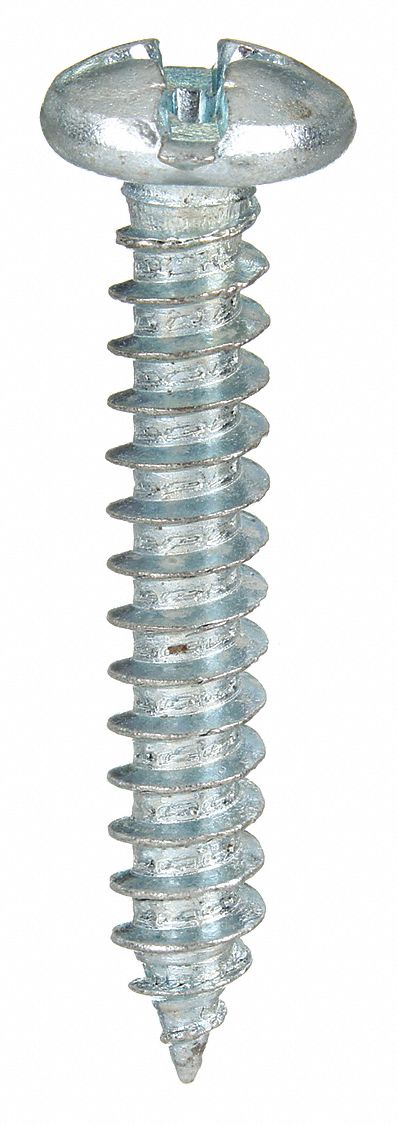 APPROVED VENDOR Tornillo para Lamina 2", Material Acero Cementado, Estilo de la Cabeza Pan ...