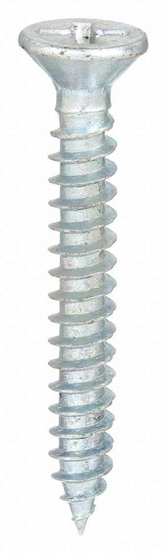 #8 Size, 2 1/2 in Lg, Sheet Metal Screw - 1MA99|U26680.016.0250 - Grainger