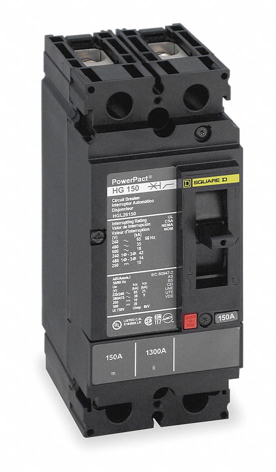 250 A Amps, 25kA at 240V AC, Molded Case Circuit Breaker - 1MAZ4|JGL26250 - Grainger
