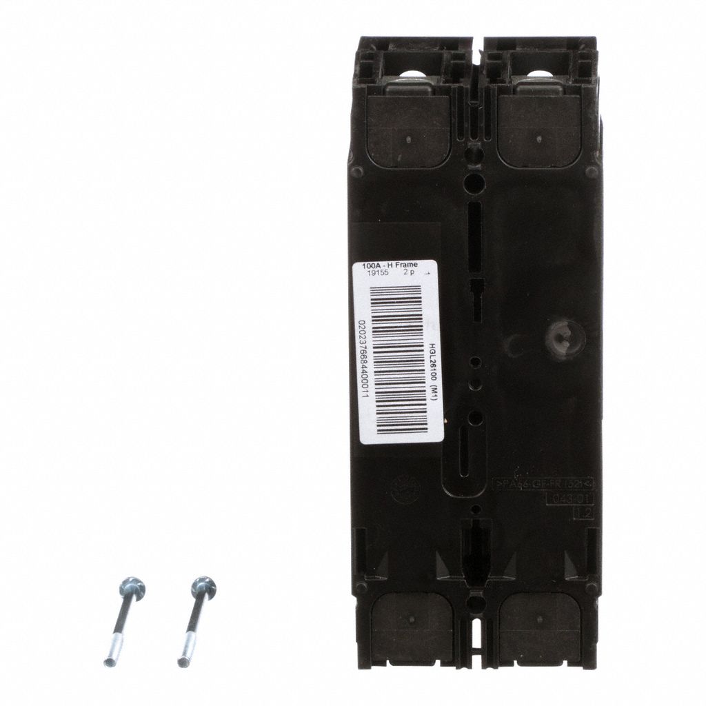 SQUARE D Molded Case Circuit Breaker: 100 A Amps, 65kA at 240V AC, Fixed, Line/Load Lug - 1MAL8 ...