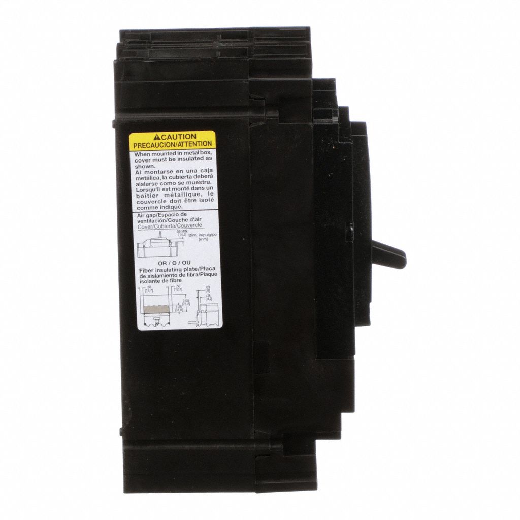 SQUARE D Molded Case Circuit Breaker: 150 A Amps, 65kA at 240V AC, Fixed, Line/Load Lug - 1MAU1 ...