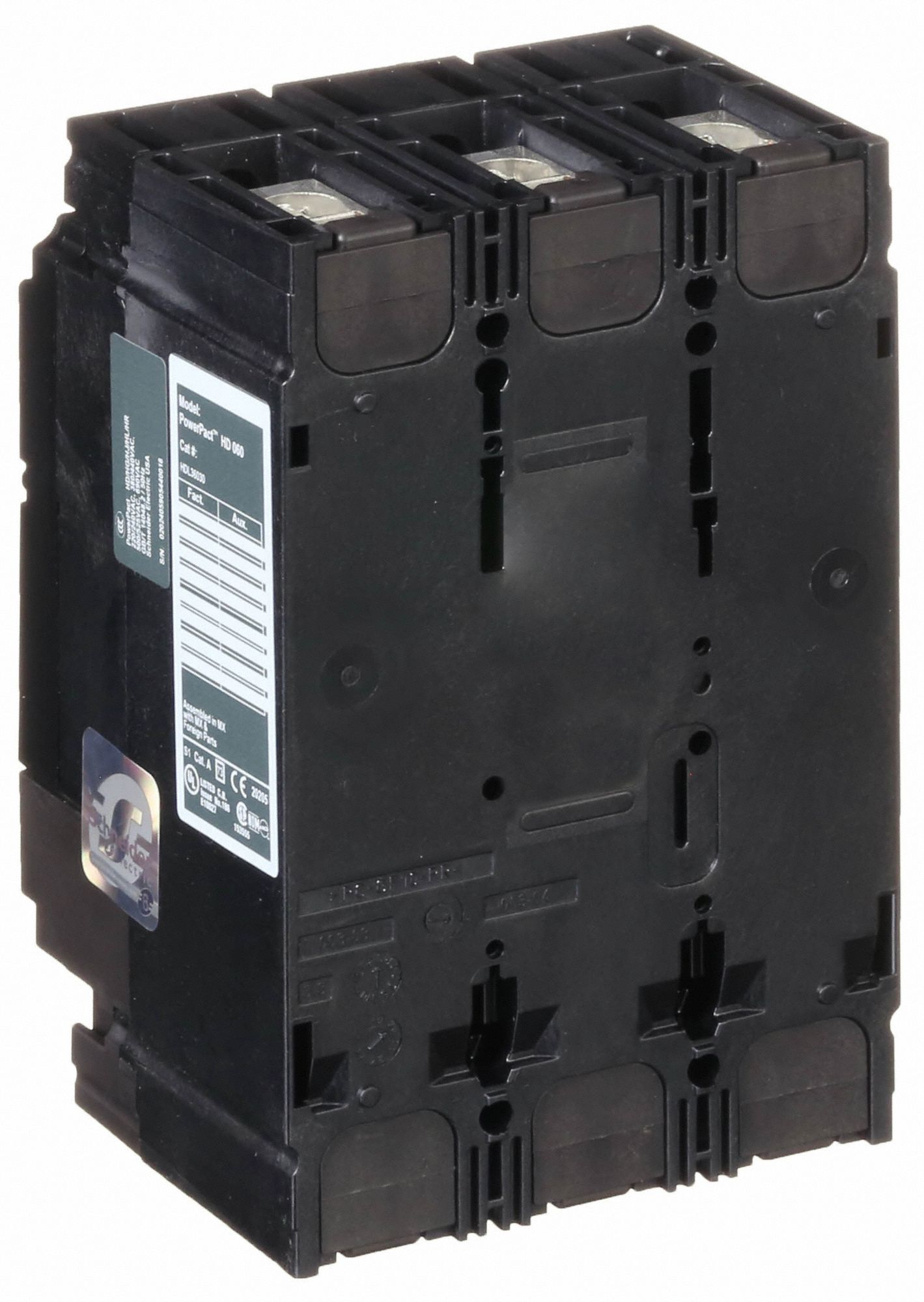 SQUARE D Molded Case Circuit Breaker, 30 A Amps, Number of Poles 3 ...