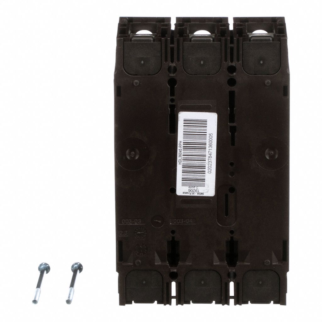 SQUARE D Molded Case Circuit Breaker: 45 A Amps, 25kA at 240V AC, Fixed, Line/Load Lug, ABC ...