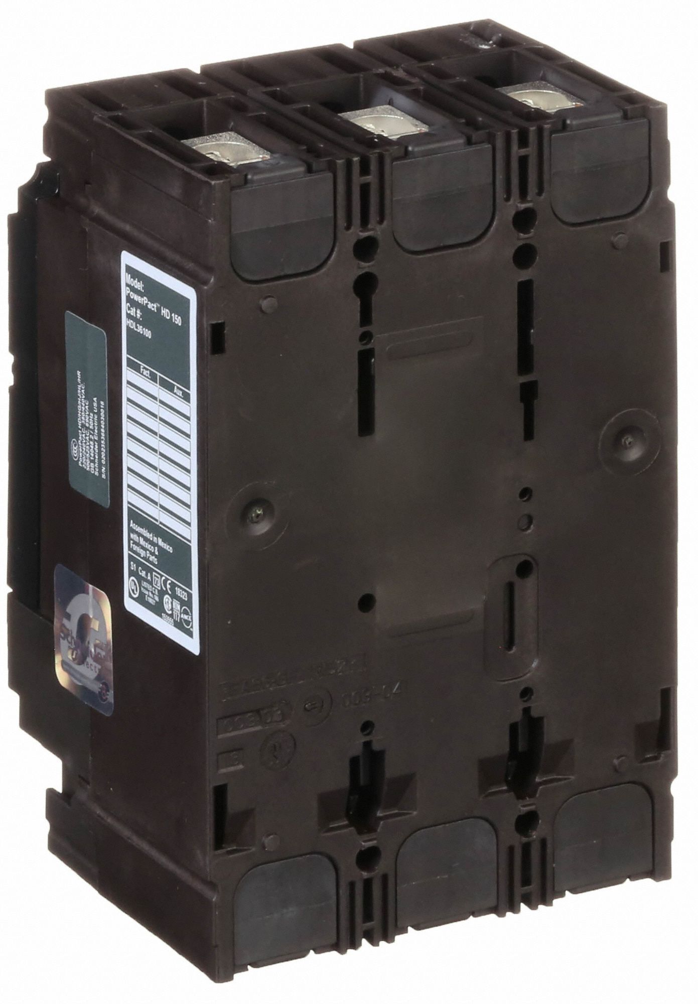 SQUARE D Molded Case Circuit Breaker, 100 A Amps, Number of Poles 3 ...