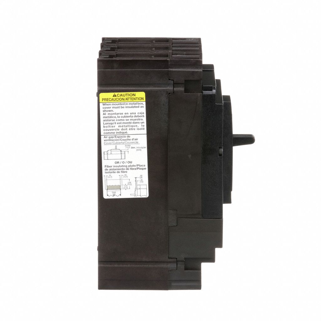 SQUARE D Molded Case Circuit Breaker: 125 A Amps, 25kA at 240V AC, Fixed, Line/Load Lug, ABC ...