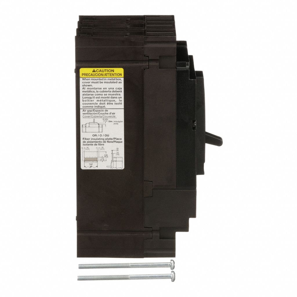 SQUARE D Molded Case Circuit Breaker: 25 A Amps, 65kA at 240V AC, Fixed, Line/Load Lug, ABC ...