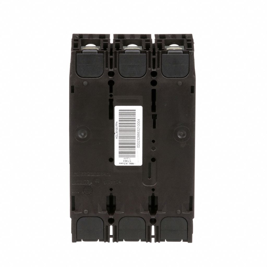 SQUARE D Molded Case Circuit Breaker: 100 A Amps, 65kA at 240V AC, Fixed, Line/Load Lug, ABC ...