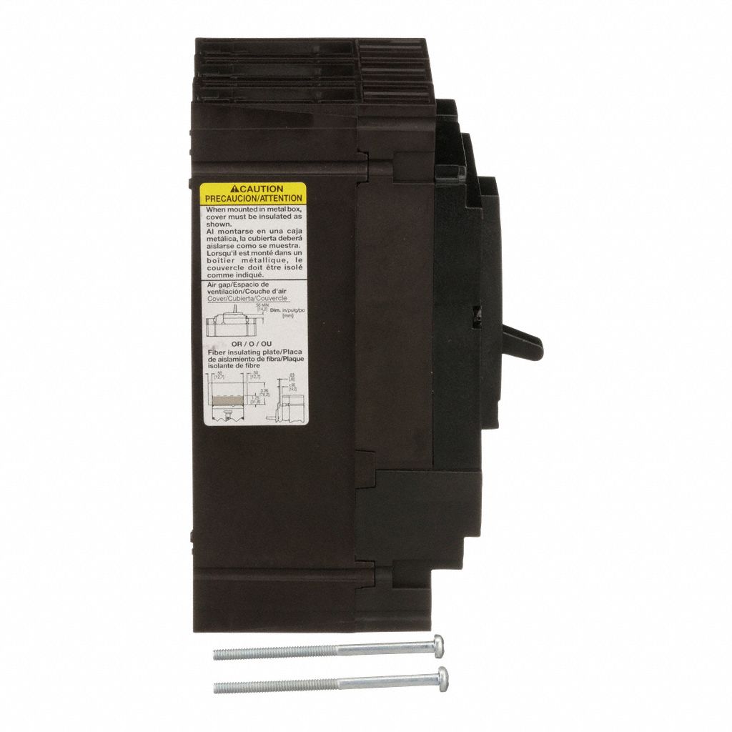 SQUARE D Molded Case Circuit Breaker: 125 A Amps, 65kA at 240V AC, Fixed, Line/Load Lug, ABC ...