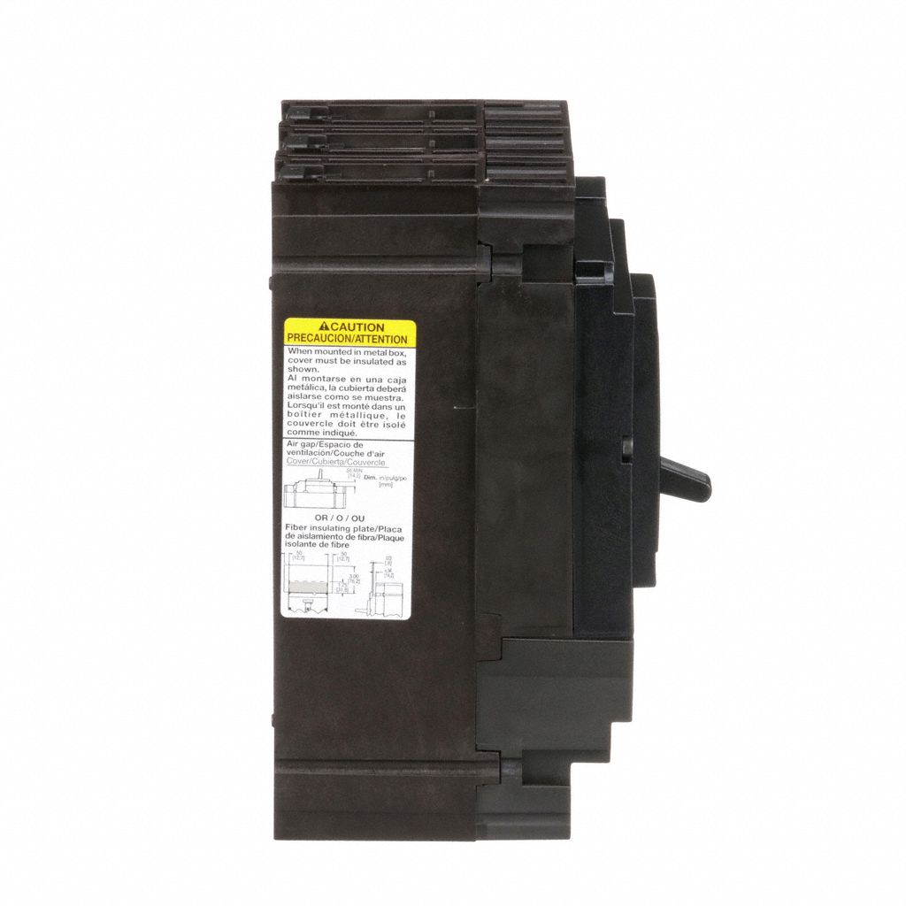 SQUARE D Molded Case Circuit Breaker: 150 A Amps, 65kA at 240V AC, Fixed, Line/Load Lug, ABC ...