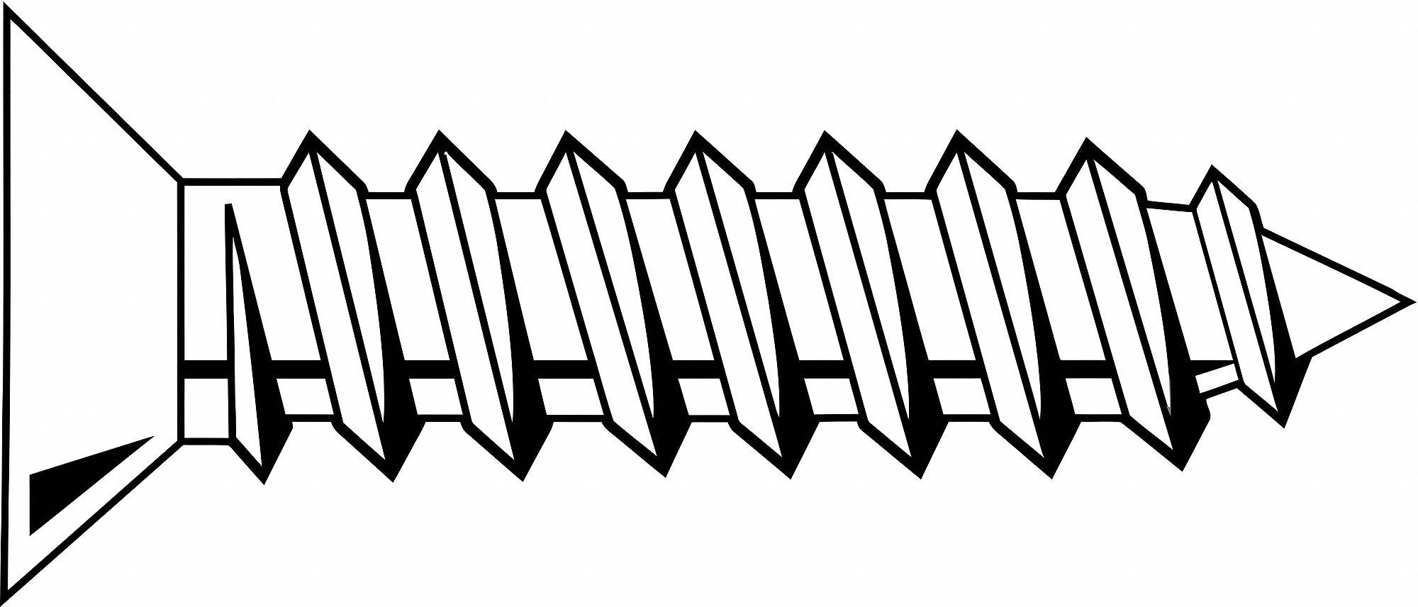 #10 Size, 5/8 in Lg, Sheet Metal Screw - 1MB12|SMPFI-1000620-100P ...