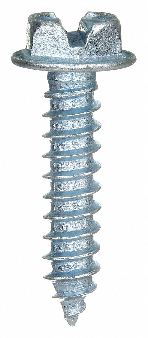 Sheet Metal Screw, PK 100 - Grainger