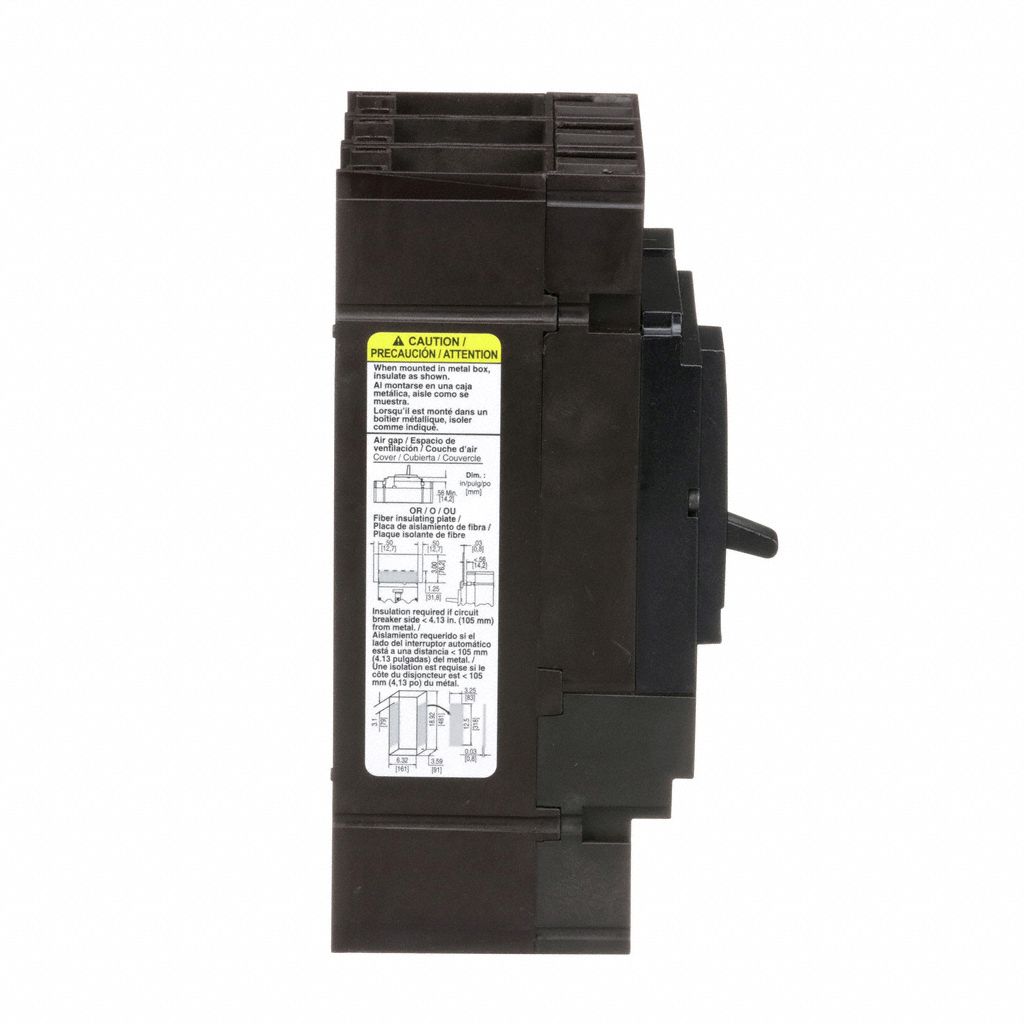 SQUARE D Molded Case Circuit Breaker: 200 A Amps, 25kA at 240V AC, Instantaneous, Line/Load Lug ...