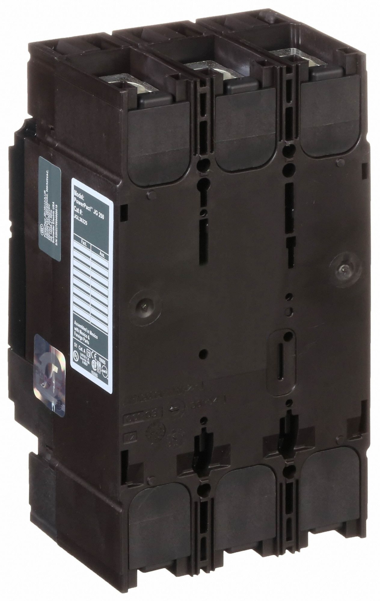 SQUARE D Molded Case Circuit Breaker: 225 A Amps, 25kA at 240V AC, Instantaneous, Line/Load Lug ...
